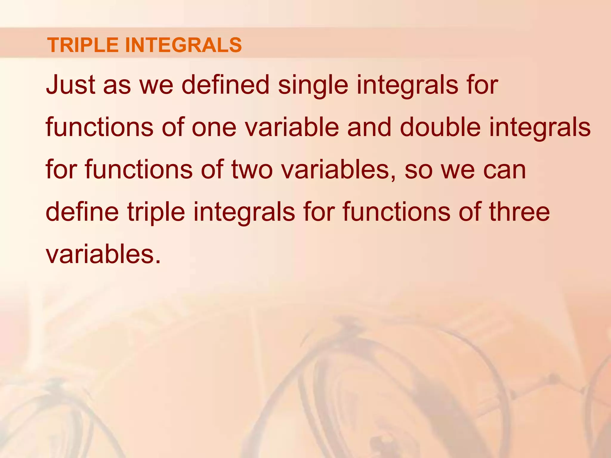 Multiple integrals | PPT