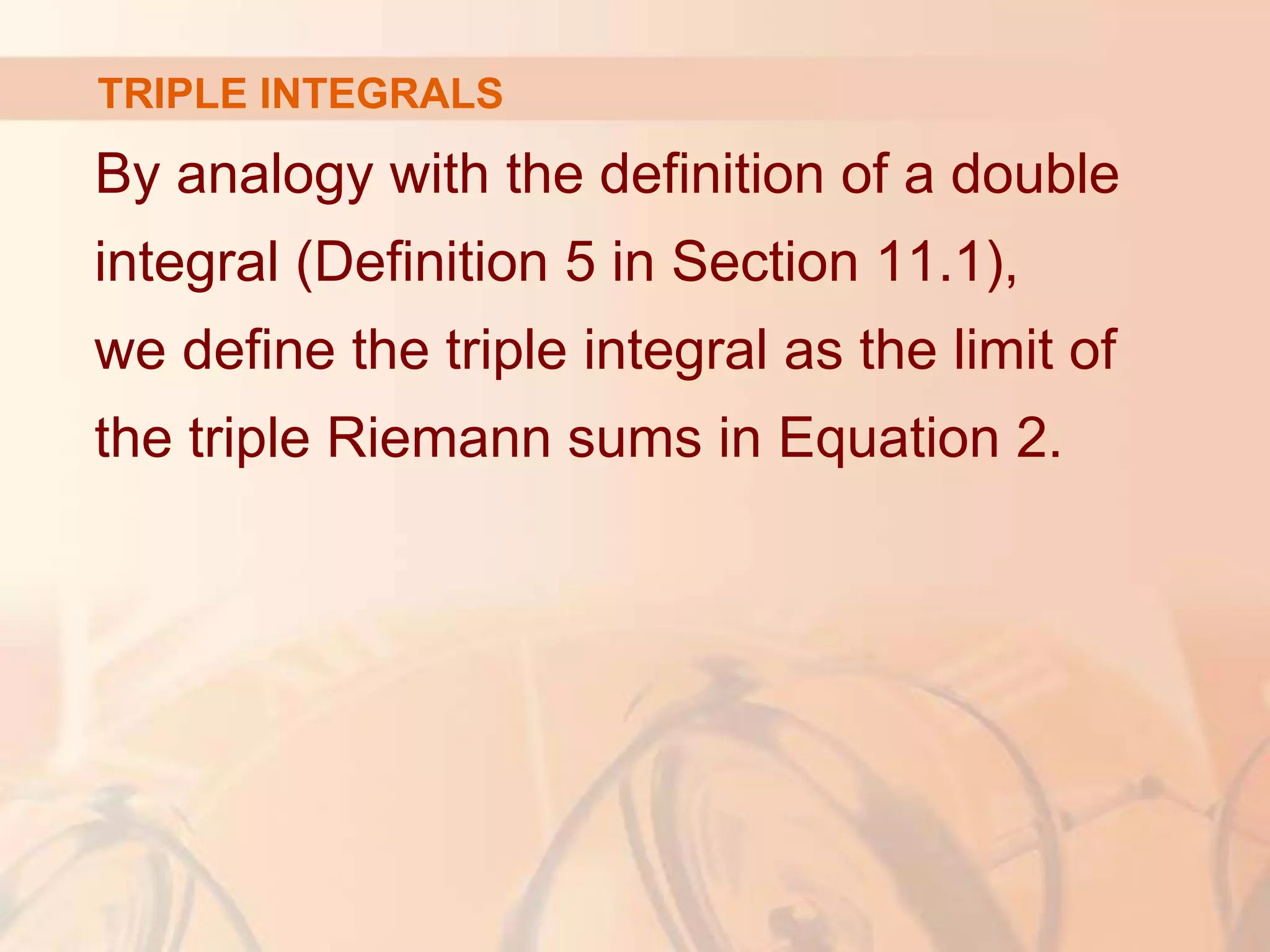 Multiple integrals | PPT