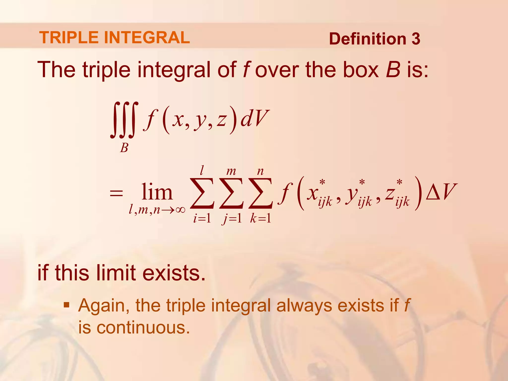 Multiple integrals | PPT