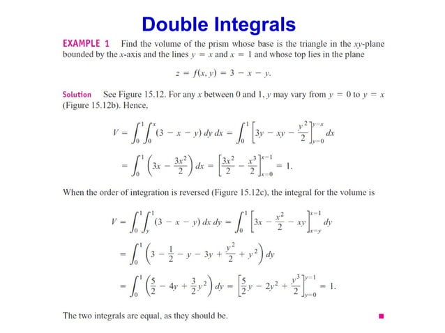 MULTIPLE INTEGRALS MULTIPLE INTEGRALS upload.ppt