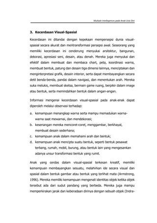 Multiple Intellegences pada Anak Usia Dini | PDF