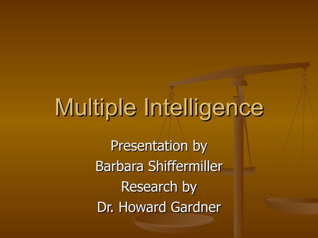 Multiple Intelligence | PPT | Science