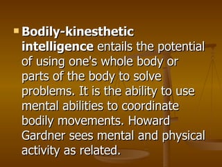 Multiple Intelligence | PPT | Science