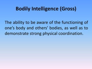 Multiple intelligence | PPTX