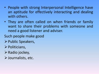 Interpersonal Intelligence Famous People