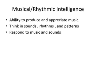 Multiple intelligence | PPT