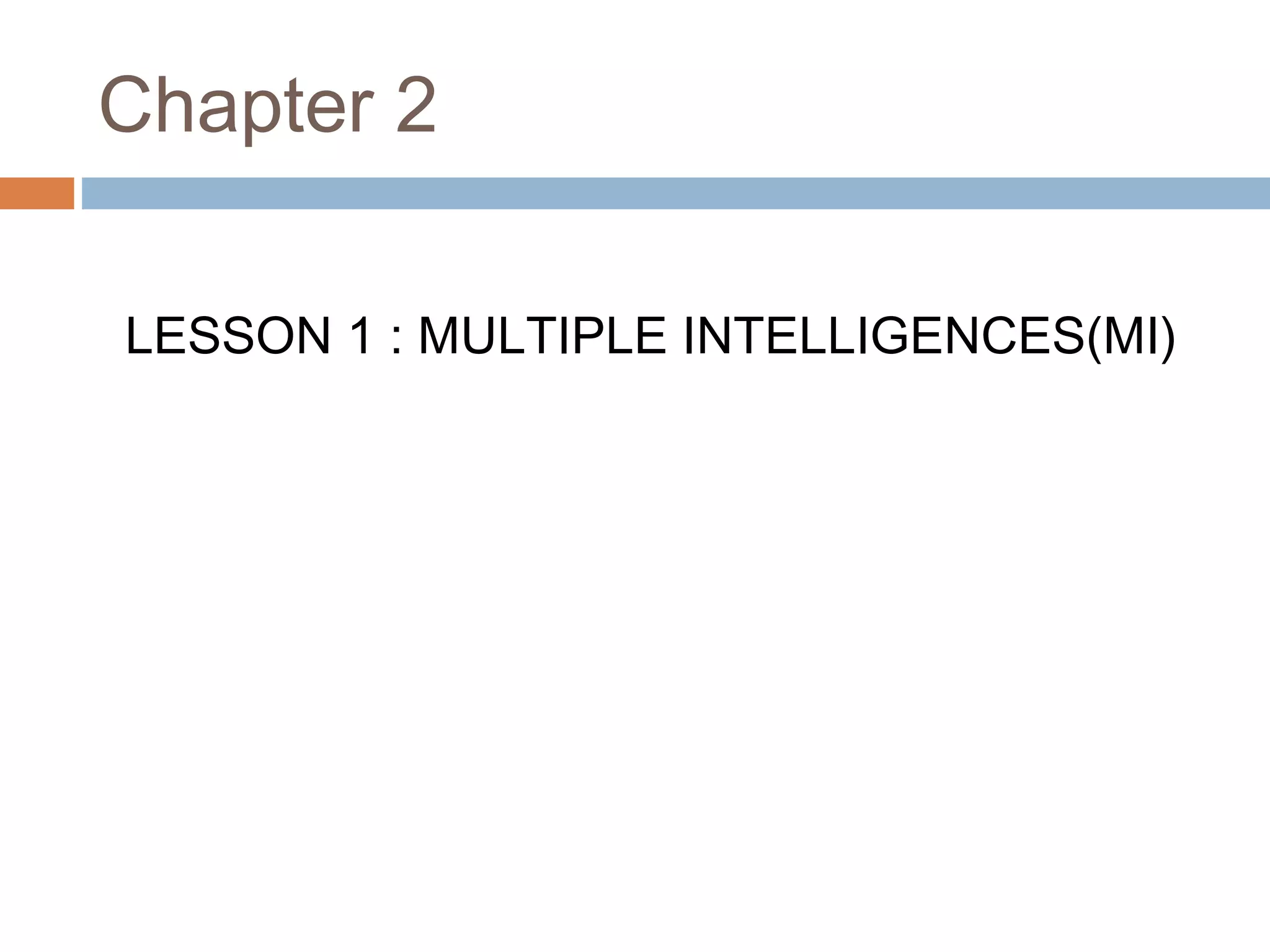Multiple intelligence | PPT