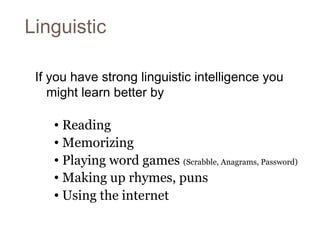 Multiple intelligence | PPT