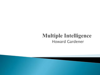 Multiple intelligence | PPT