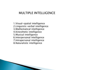 Multiple intelligence | PPT