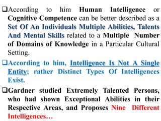 Multiple intelligence | PPTX