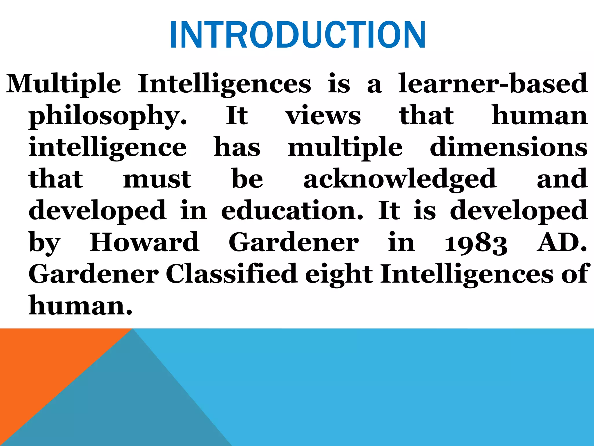 Multiple intelligence | PPT
