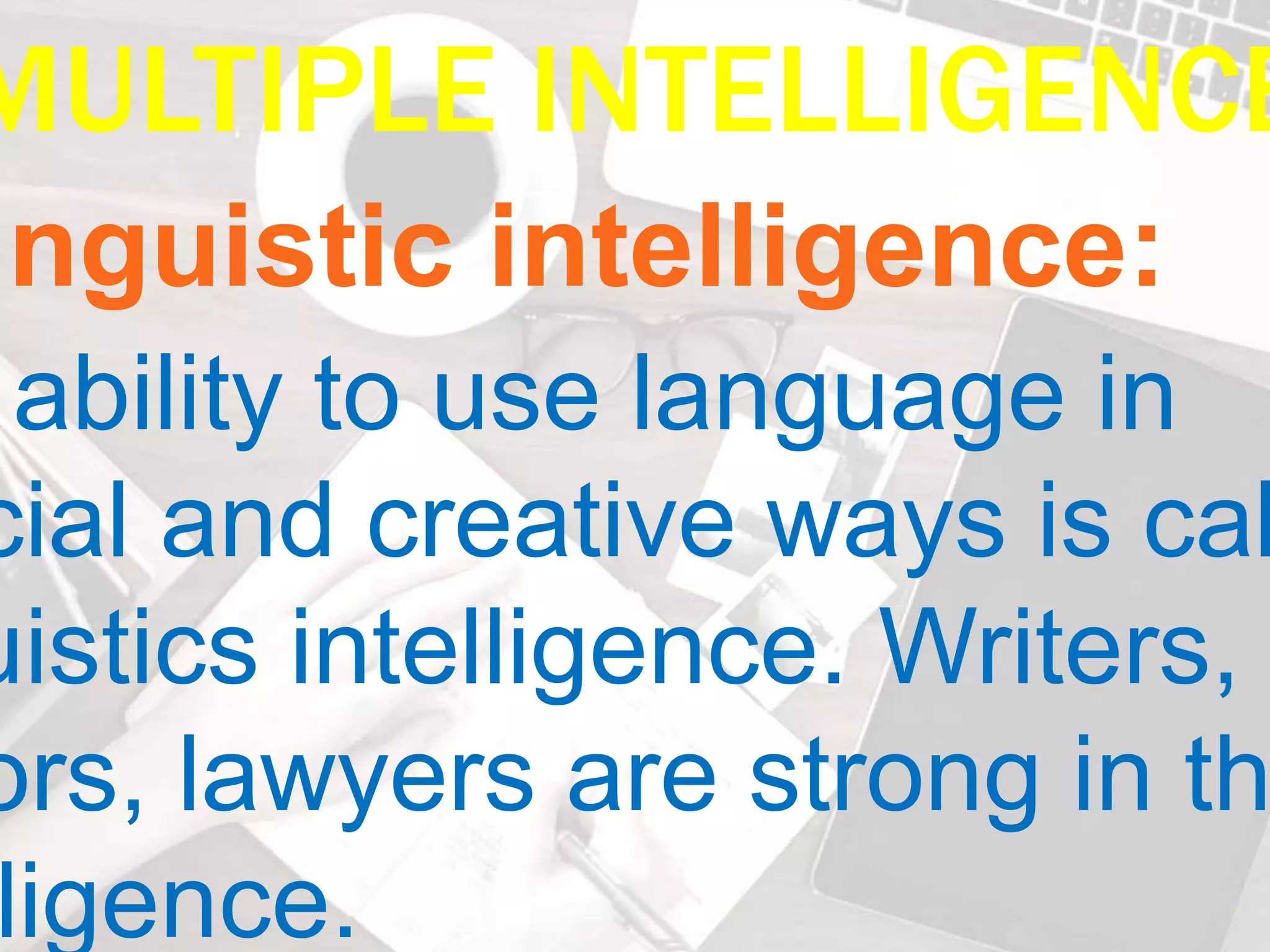 Multiple intelligence | PPT