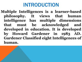 Multiple intelligence | PPT