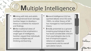 Its all about Multiple Intelligence Theory | PPT