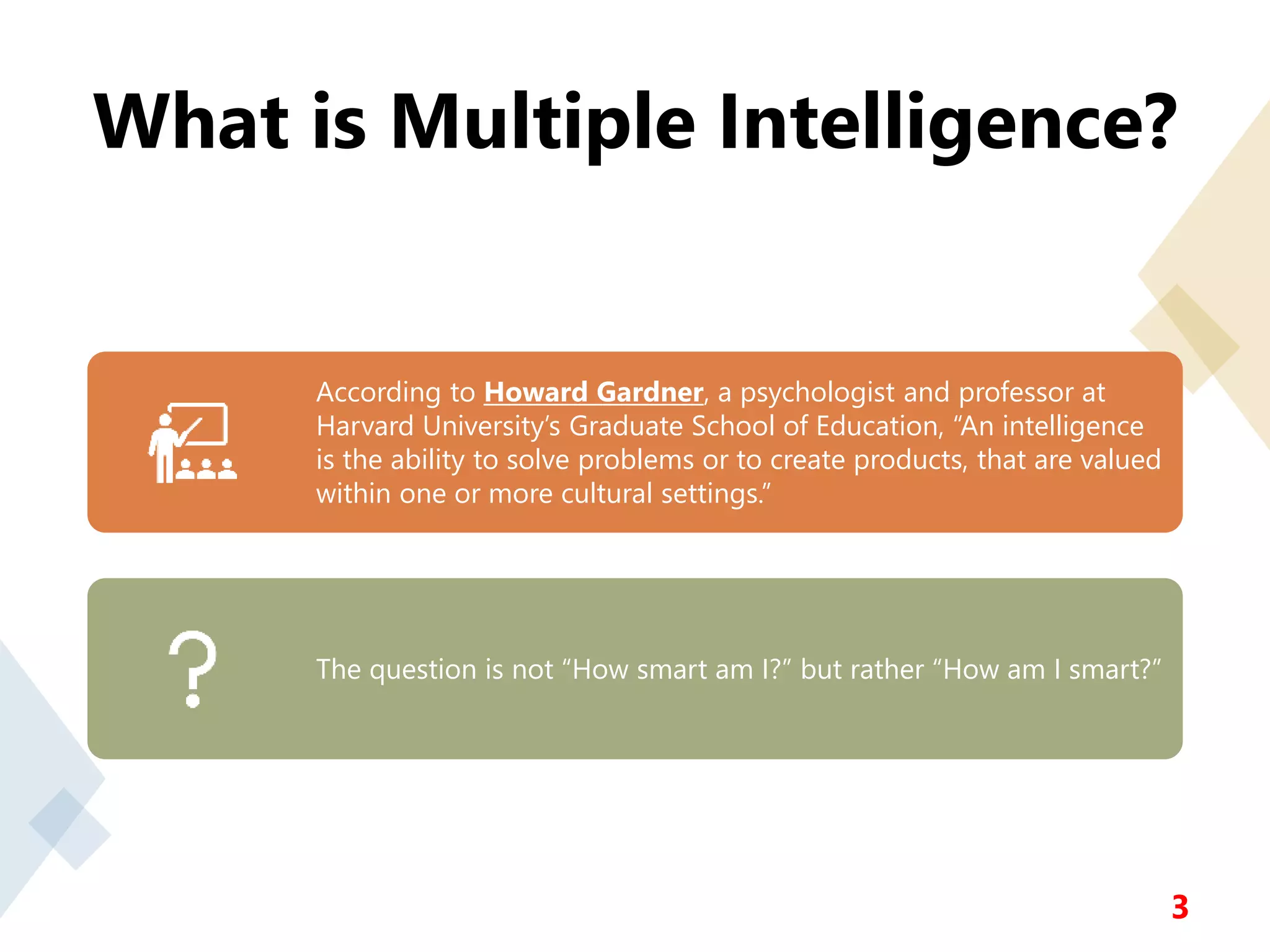 Multiple Intelligence for Teachers | PPTX