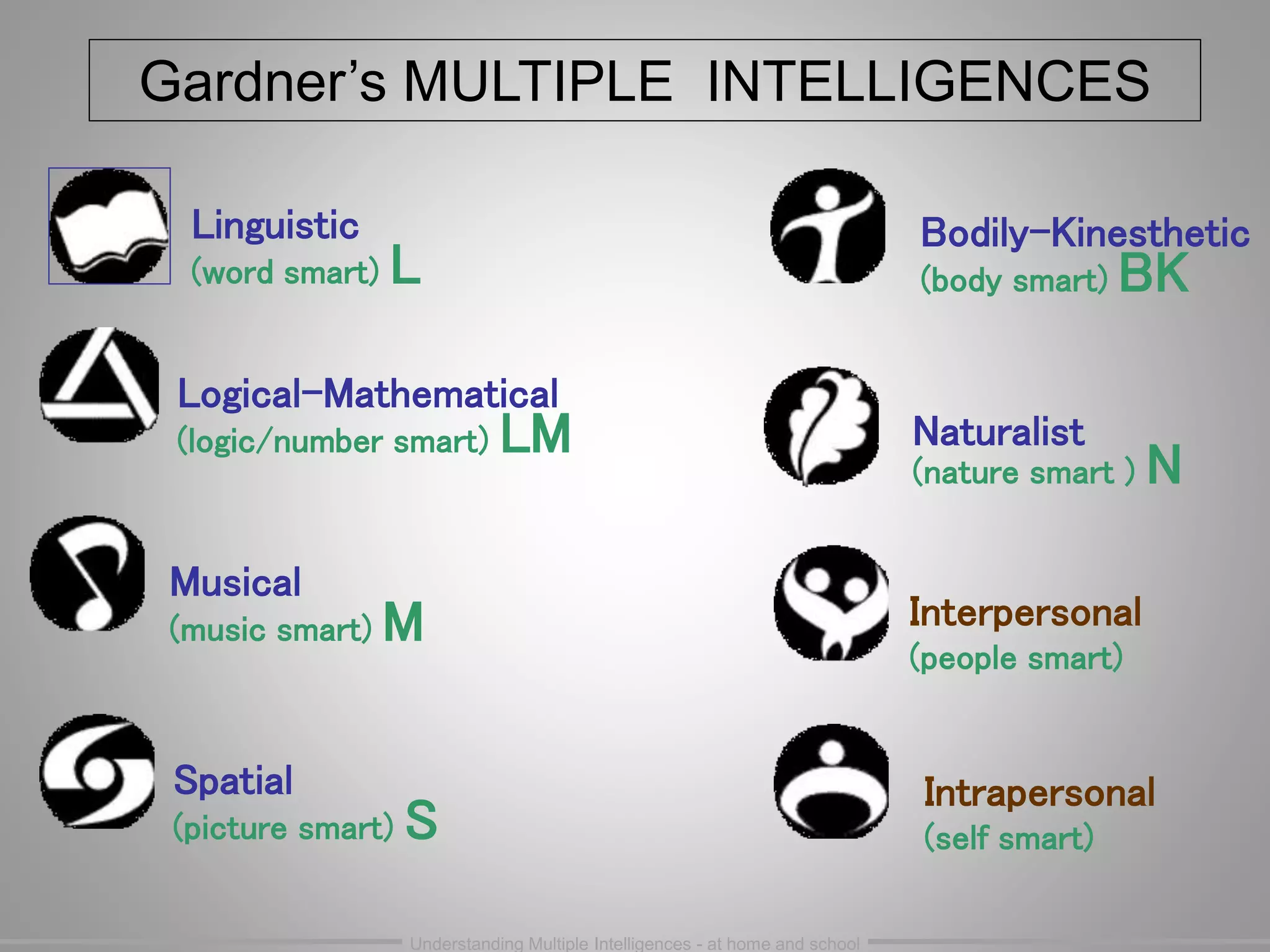 Multiple intelligence presentation 5 juni 2015 | PPT