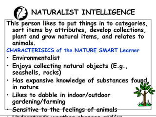 Multiple intelligence presentation 5 juni 2015 | PPT