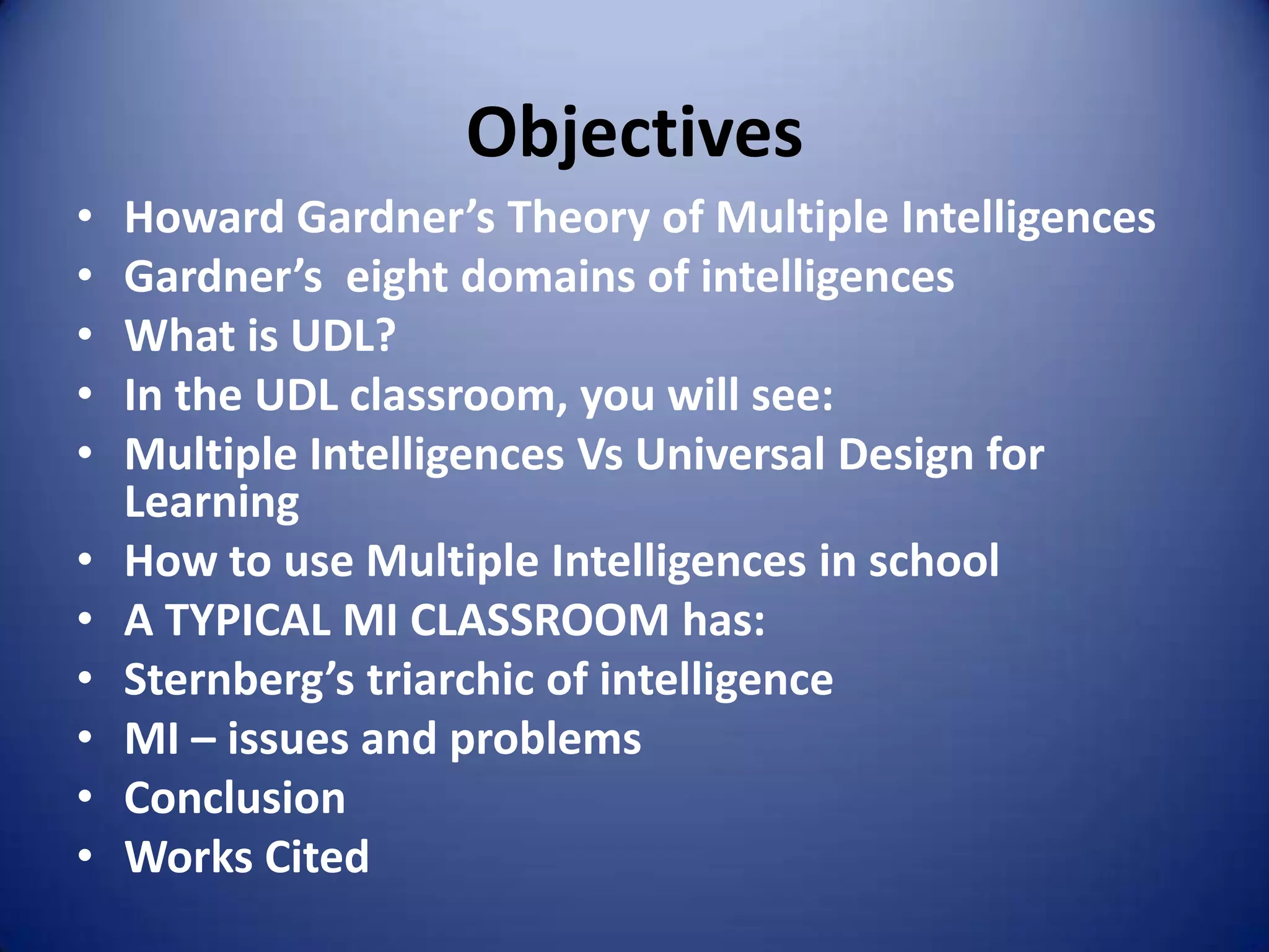 Multiple intelligences | PPTX
