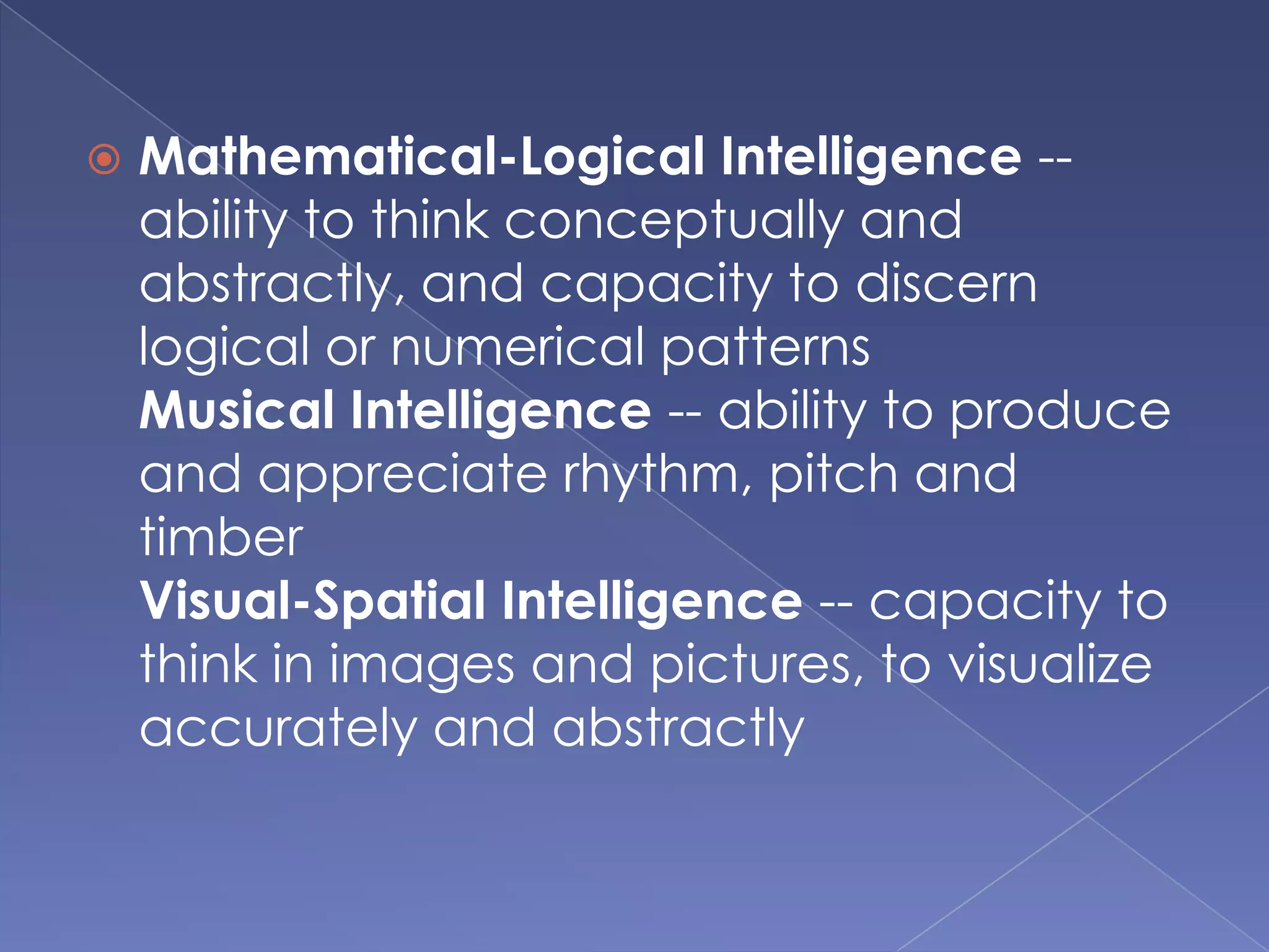 Multiple intelligences | PPTX
