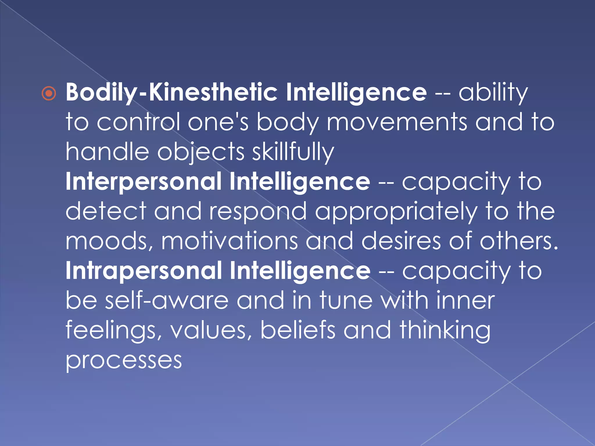 Multiple intelligences | PPTX