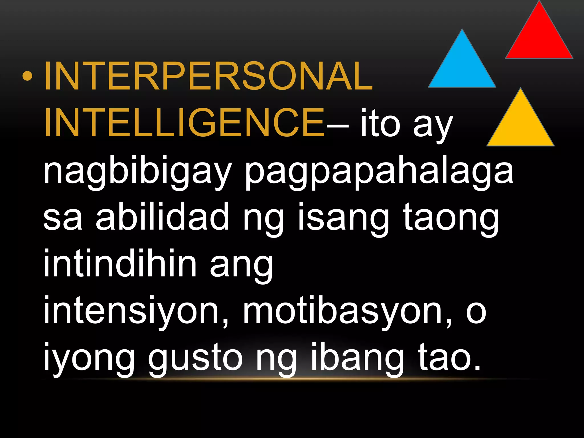 Multiple intelligences | PPTX