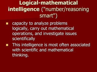 Multiple intelligences | PPSX