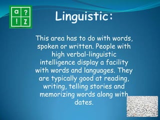 Multiple intelligences | PPTX