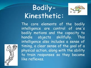 Multiple intelligences | PPTX | Education