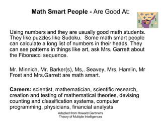 Multiple intelligences.2013