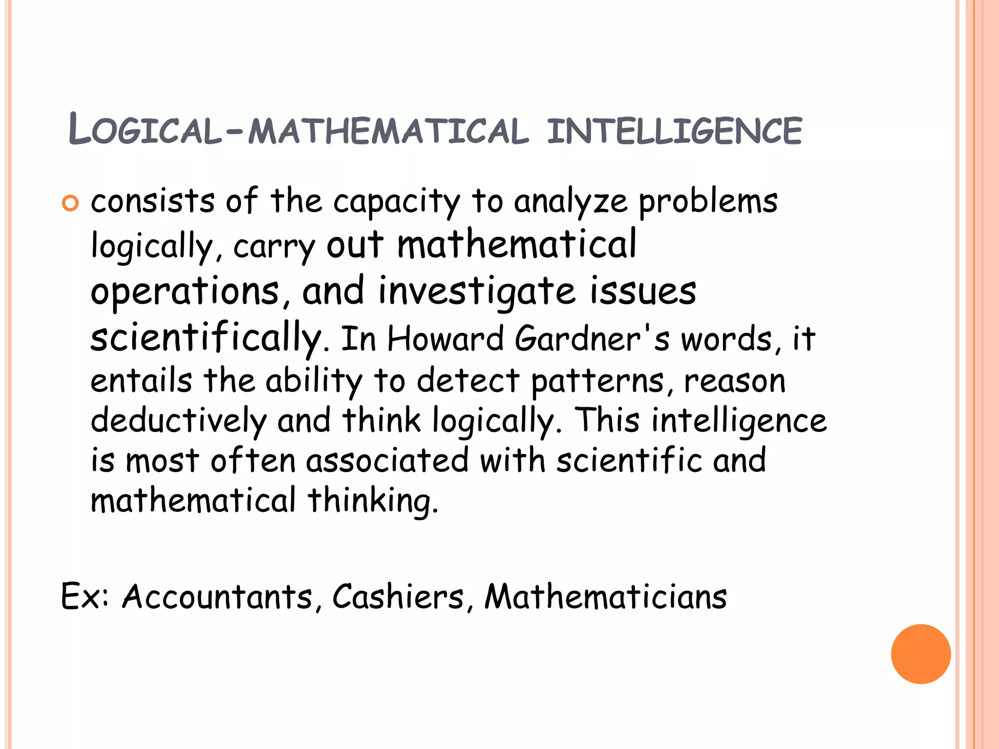 Multiple intelligences | PPTX