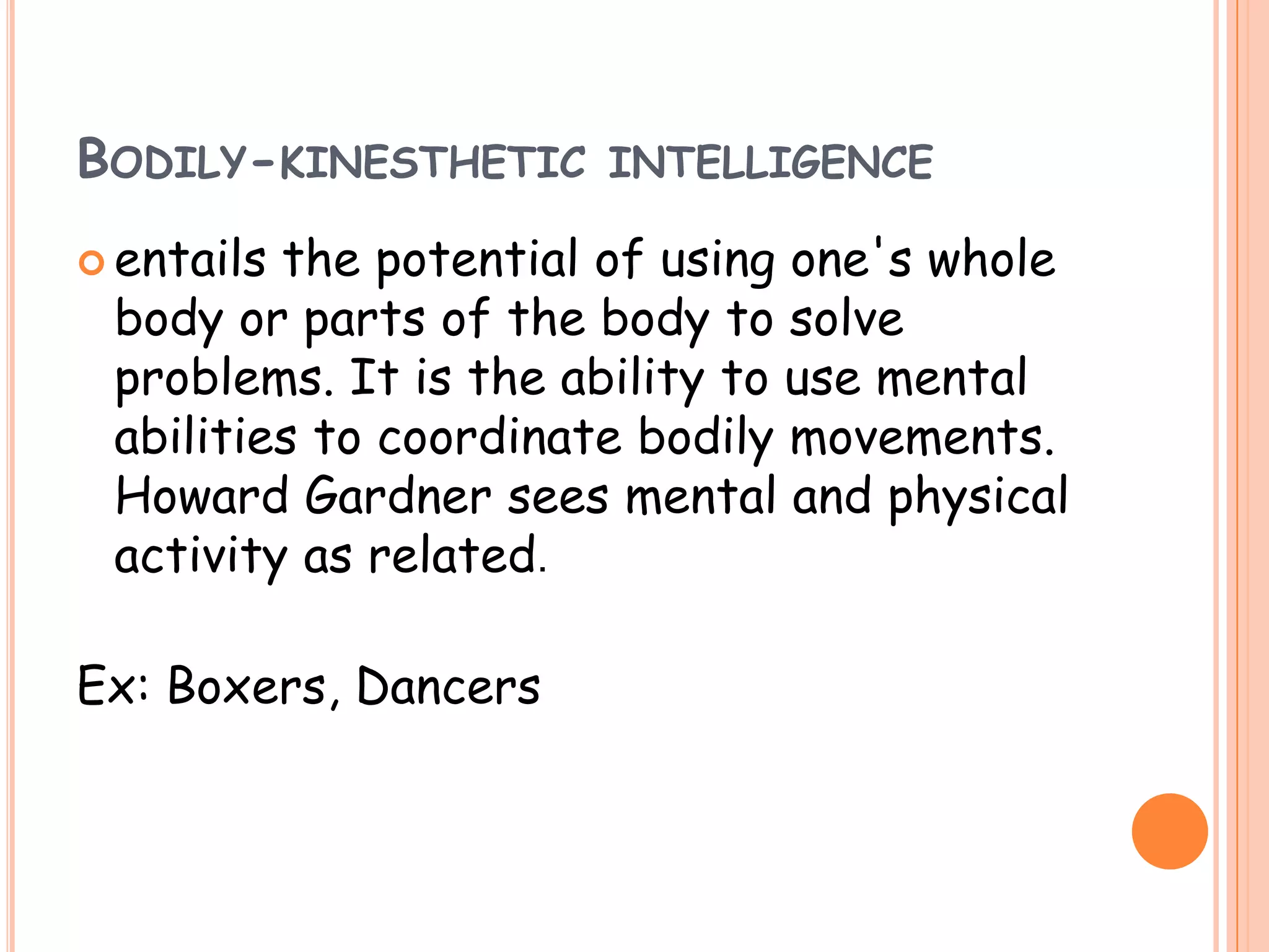 Multiple intelligences | PPTX