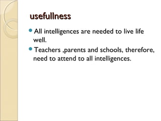Multiple intelligences | PPT
