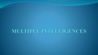 Multiple intelligences | PPTX | Musicals | Genres