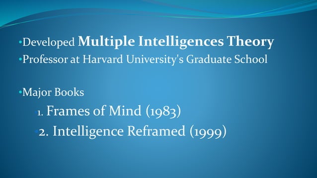 Multiple intelligences | PPTX