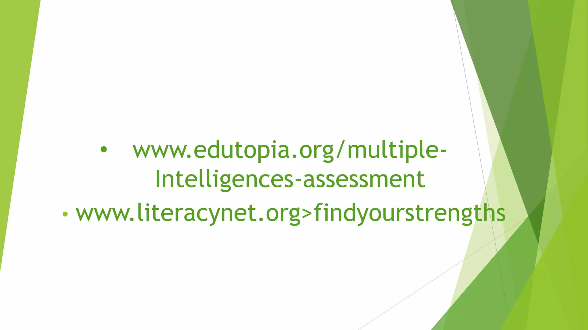 Multiple intelligences | PPTX