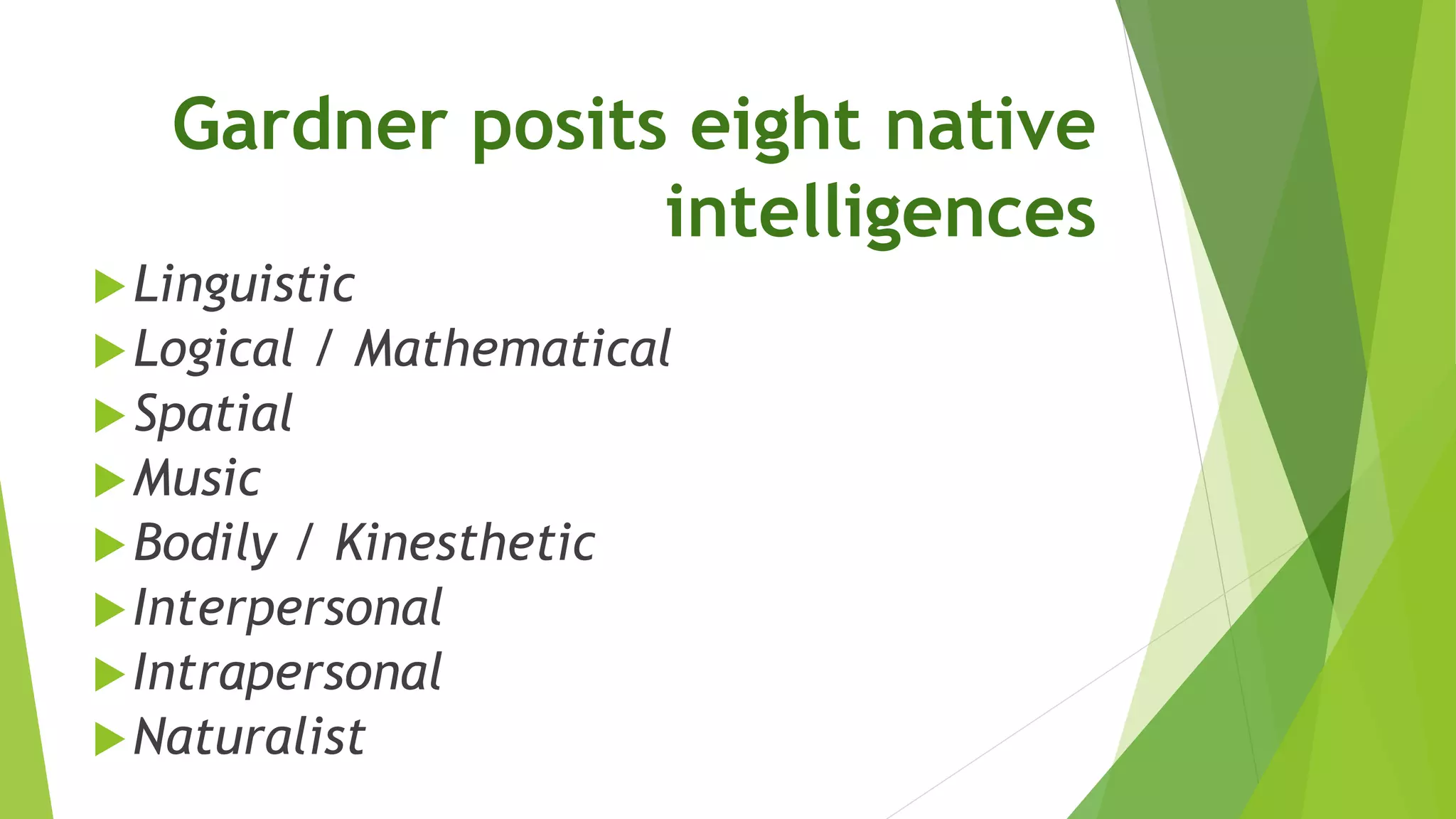 Multiple intelligences | PPTX