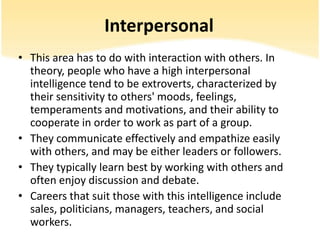 Multiple intelligences | PPTX