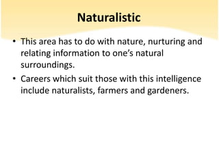 Multiple intelligences | PPTX