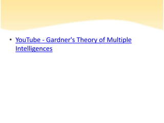 Multiple intelligences | PPTX
