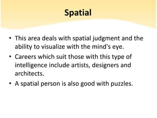 Multiple intelligences | PPTX