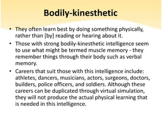 Multiple intelligences | PPTX