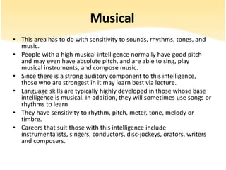Multiple intelligences | PPTX
