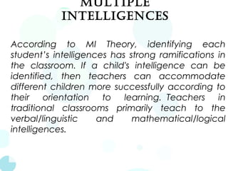 Multiple intelligences | PPT