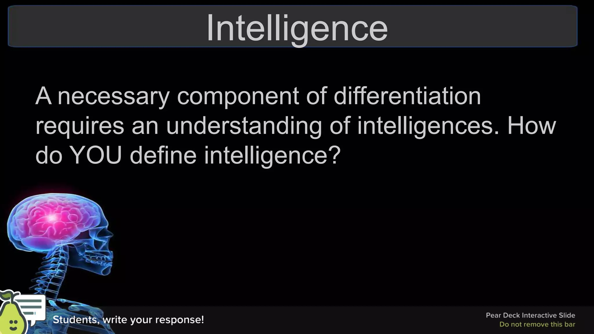Multiple intelligences: Understanding Your Students | PPT