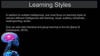 Multiple intelligences: Understanding Your Students | PDF