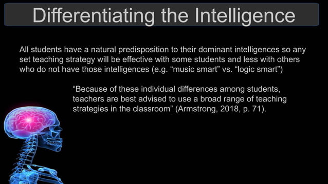 Multiple intelligences: Understanding Your Students | PPT