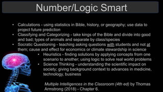 Multiple intelligences: Understanding Your Students | PDF