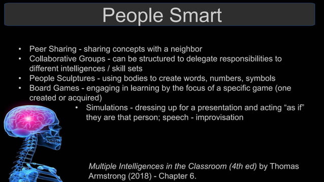 Multiple intelligences: Understanding Your Students | PPT