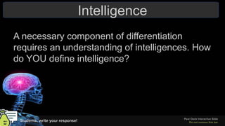Multiple intelligences: Understanding Your Students | PDF